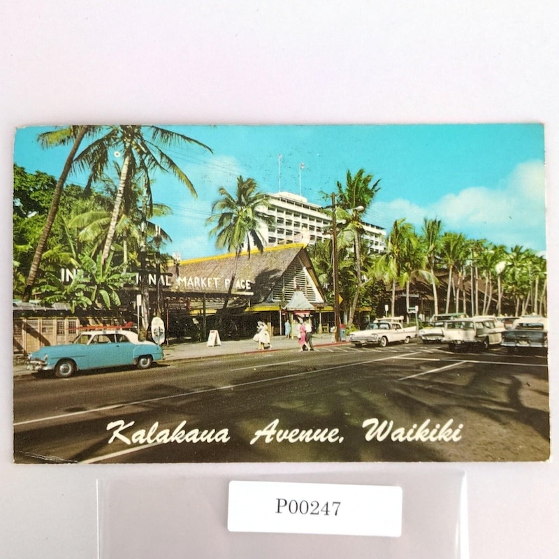 Vintage Waikiki Postcard - Etsy