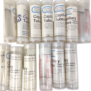 Vintage Lot Set of 1200 Capillary Tubes General Scientific & Cal-mark ...