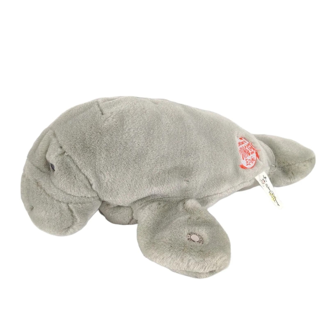 Vintage Walt Disney World EPCOT Living Seas 14 Plush Manatee Stuffed ...