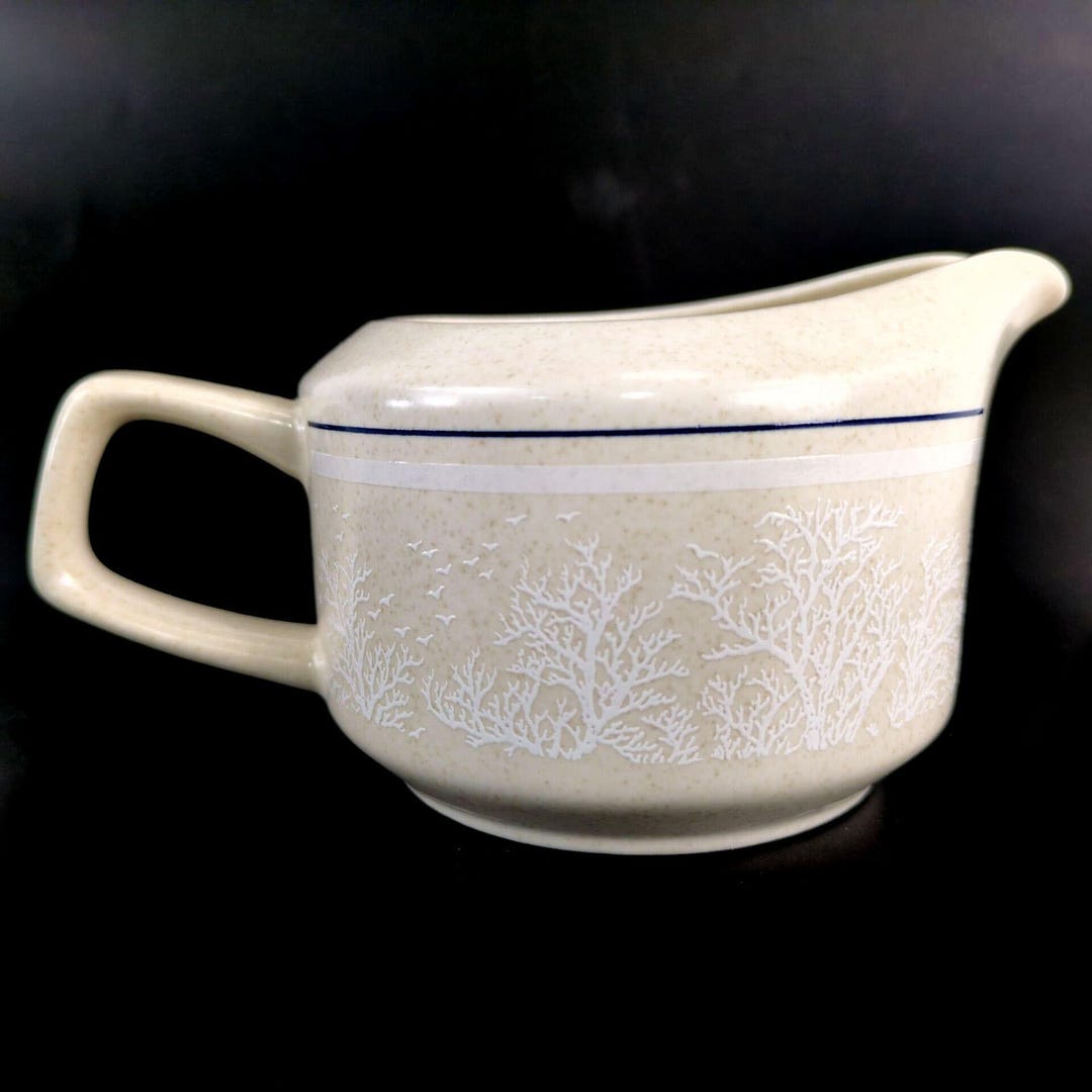 Vintage Lenox Temperware SILHOUETTE Creamer C1977-87 Stoneware Trees ...