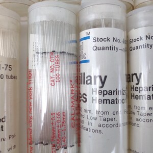 Vintage Lot Set of 1200 Capillary Tubes General Scientific & Cal-mark ...