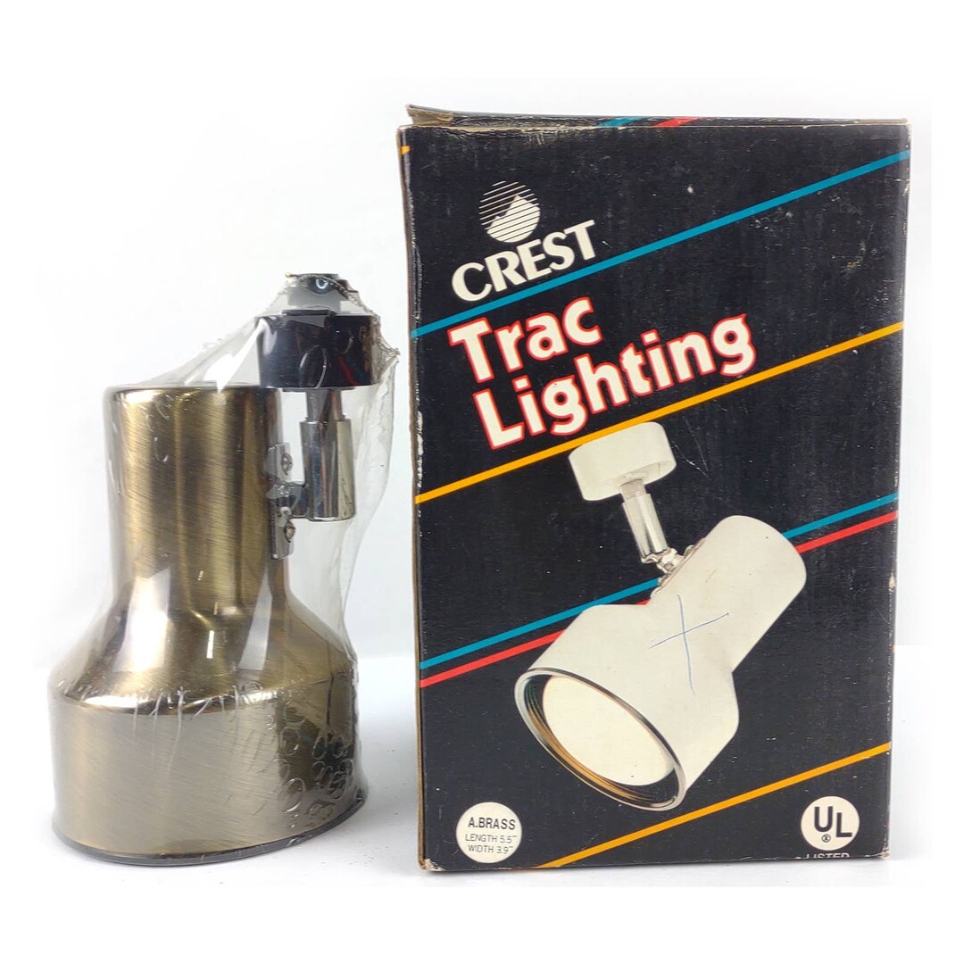 Vintage Crest Track Lighting Lamp Light, Unit Sealed in Open Box, UL ...