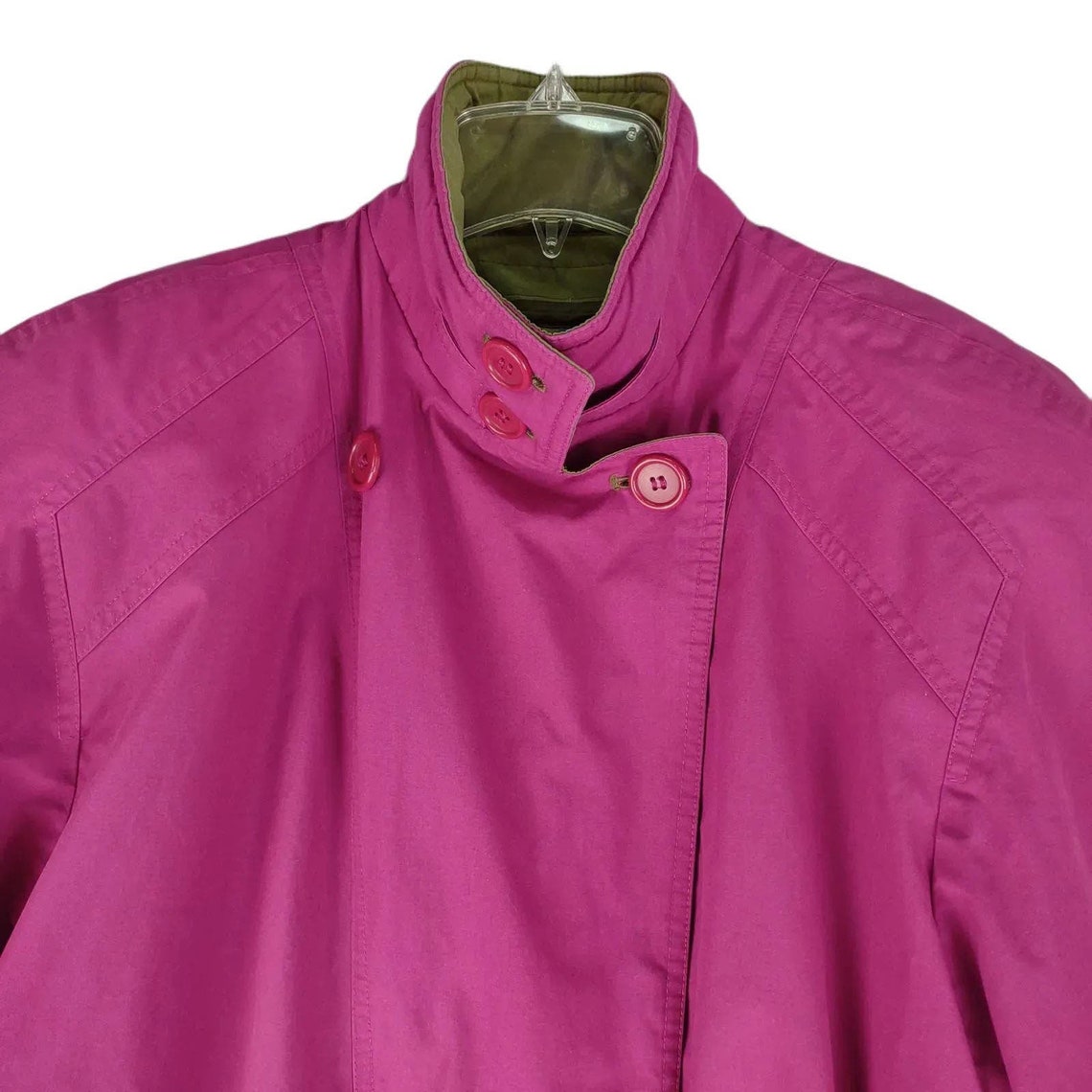 Vintage 80-90s CLIPPER MIST London Fog Fuchsia Pink Insulated Parka ...