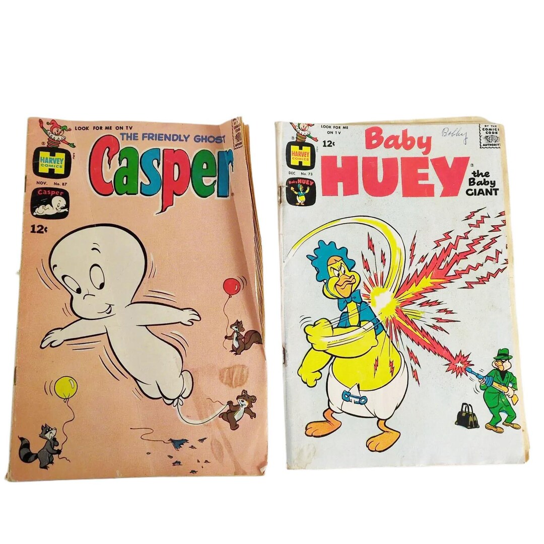 Harvey Comics Nov 1965 Casper the Friendly Ghost #87 & Dec 1966 #73 ...