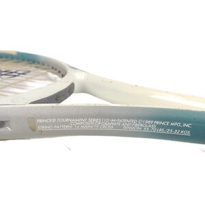 Vintage 1989 Prince Tricomp 110 Tennis Racket Graphite Fiberglass ...