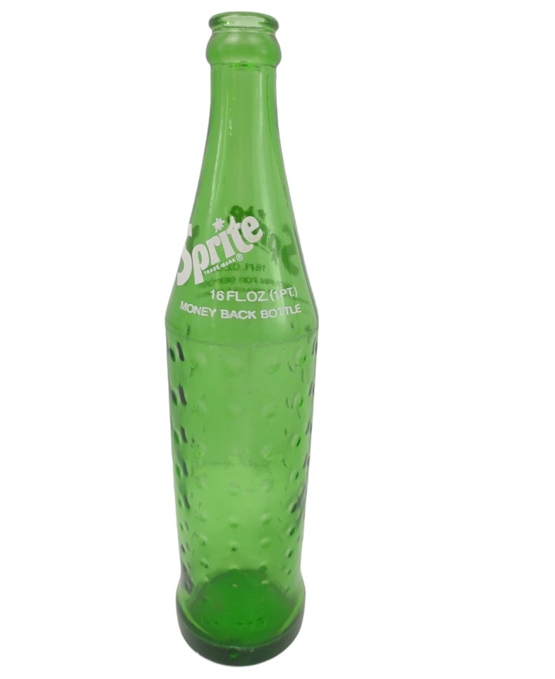 Vintage SPRITE 16oz Dimpled ACL Green Glass Bottle Glacier - Etsy