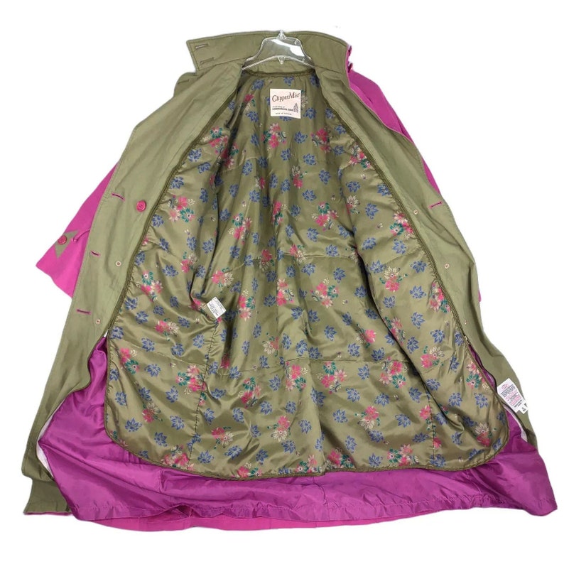 Vintage 80-90s CLIPPER MIST London Fog Fuchsia Pink Insulated Parka ...