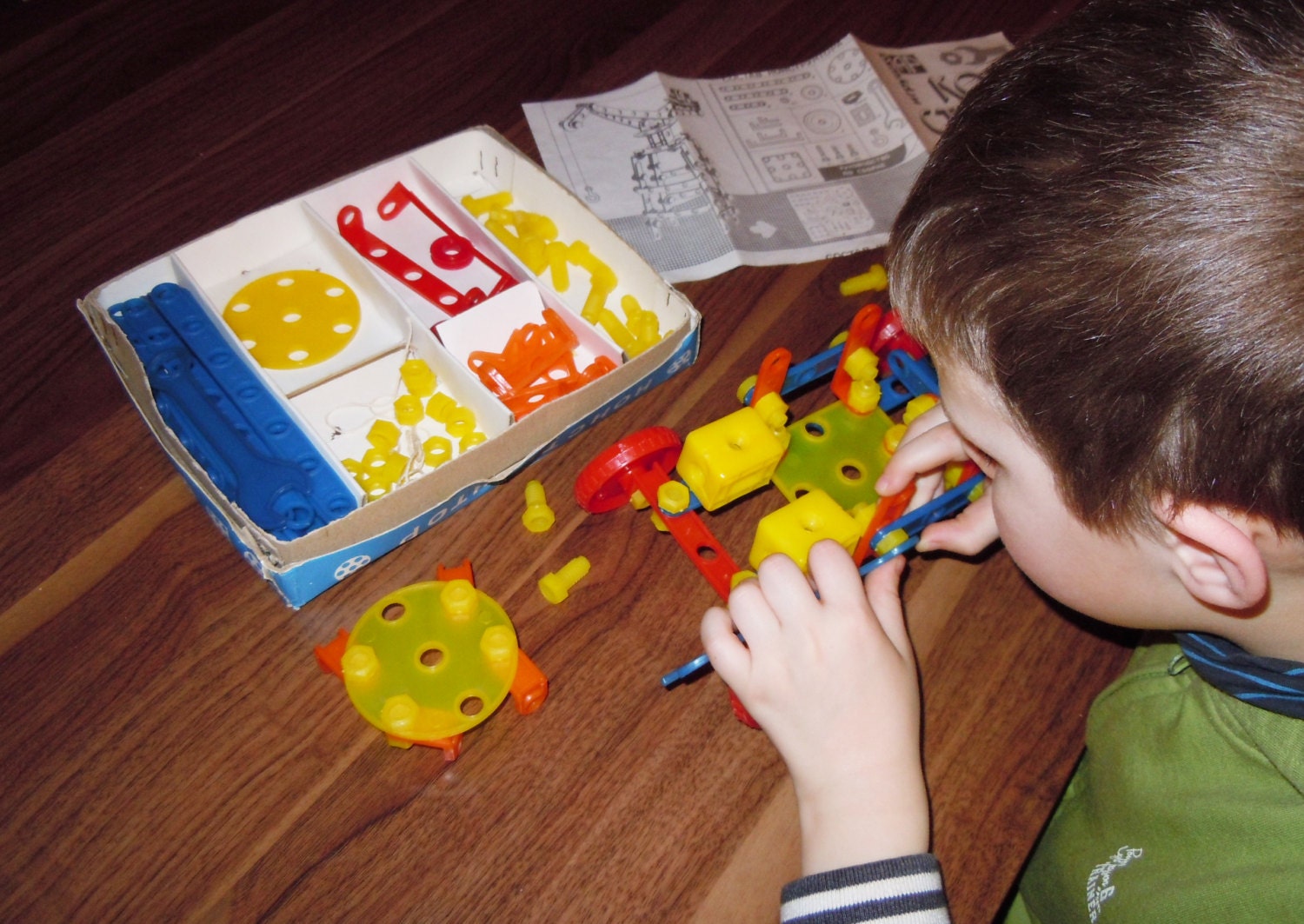 Kids Construction Toy. Connects Toy. Vintage Soviet Constructor Toy ...