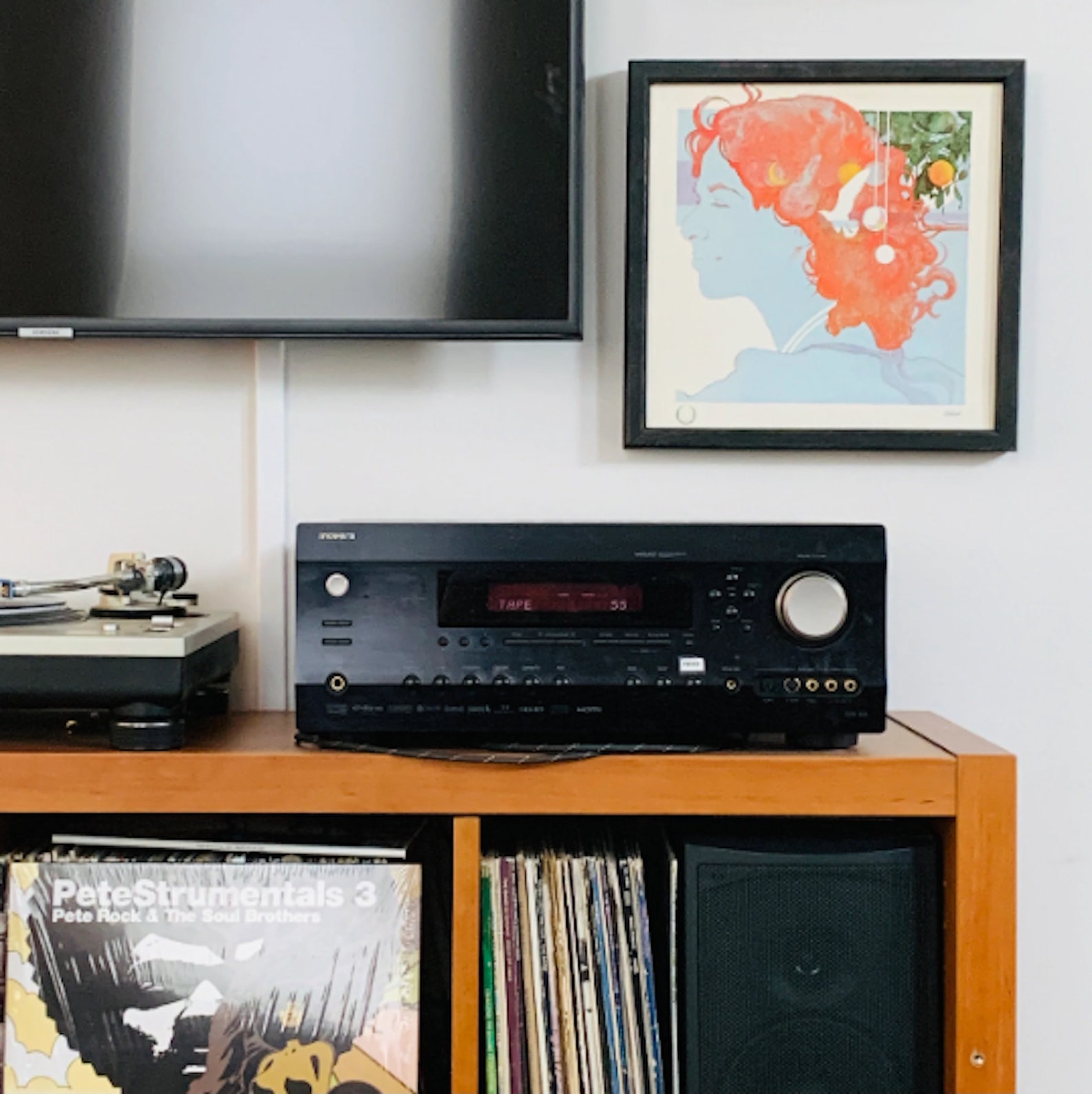 Record Display Wall Hanging Solid Wood Handmade - Etsy