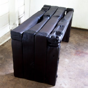 Yakisugi Bench Wabi-sabi Organic Modern Vintage Wood - Etsy