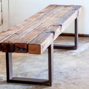 Mid-century Modern Platform Bench Vintage Wood Coffee Table 54" - Etsy