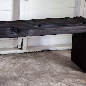 Yakisugi Bench Wabi-sabi Organic Modern Vintage Wood - Etsy