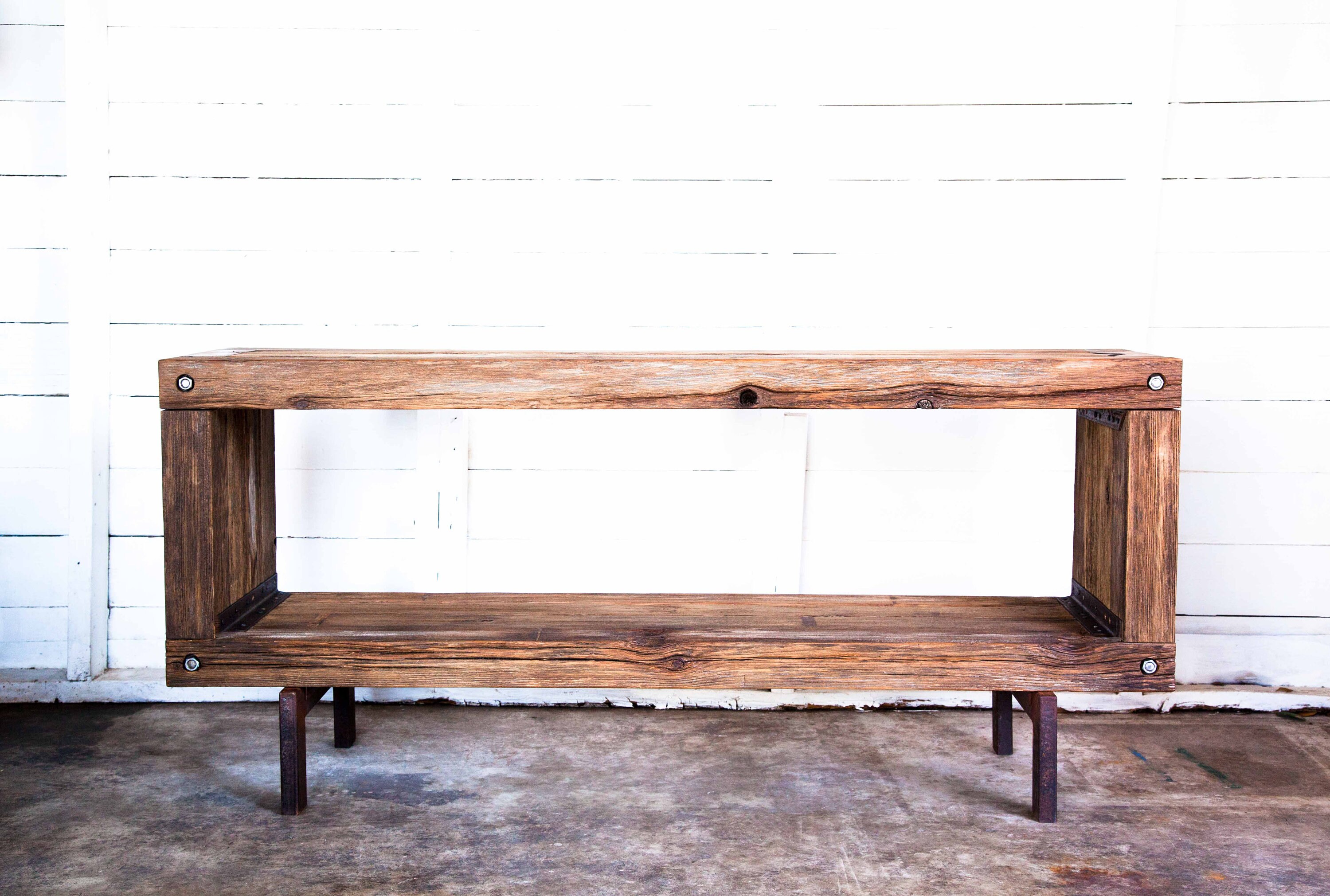 Vintage Wood MCM TV Media Console Coffee Table Bench - Etsy