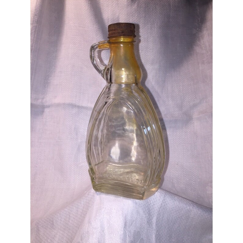 Vintage Maple Syrup 8 Oz Clear Glass Bottle With Rusted Metal Top Empty ...