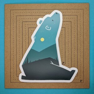 The Original Northern Bear Vinyl Sticker - Etsy