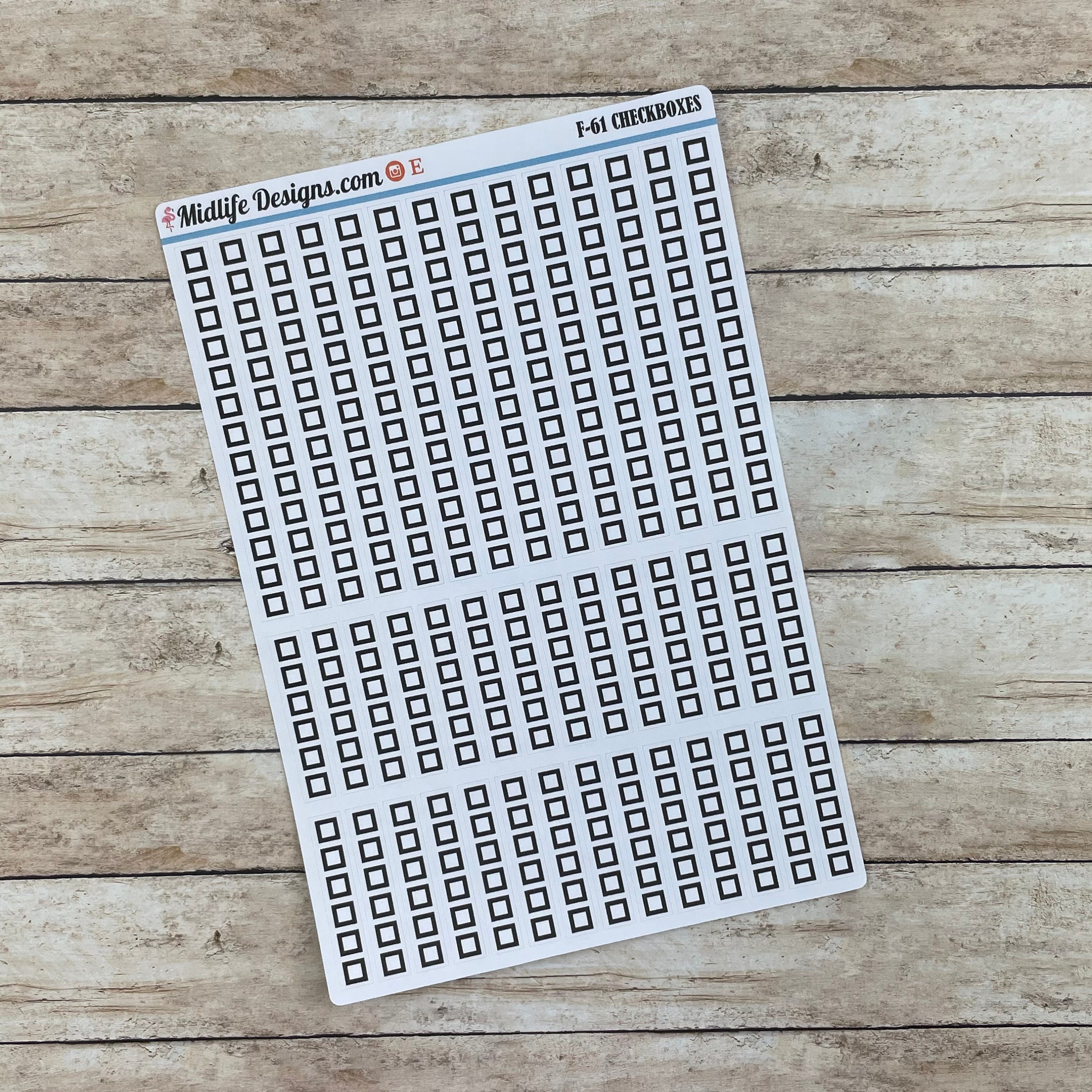 Papercraft daily duo 7x9 check box stickers to do list checkboxes daily ...