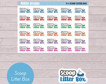 Clean Litter Box Stickers - Etsy