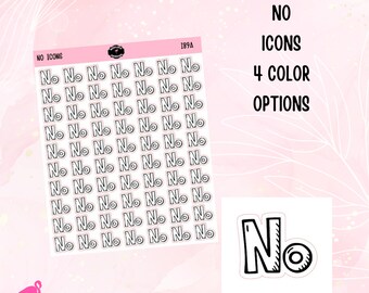 No Sign Planner Sticker No Sign Icon Sticker No Sign Sticker - Etsy