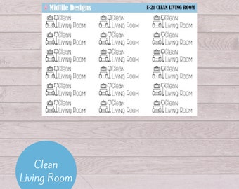 CLEANING Icon Stickers / Chores Planner Stickers / Household - Etsy