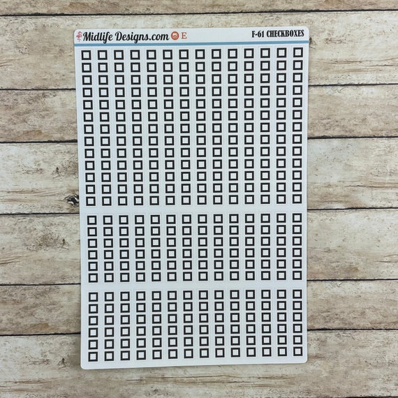 Papercraft daily duo 7x9 check box stickers to do list checkboxes daily ...