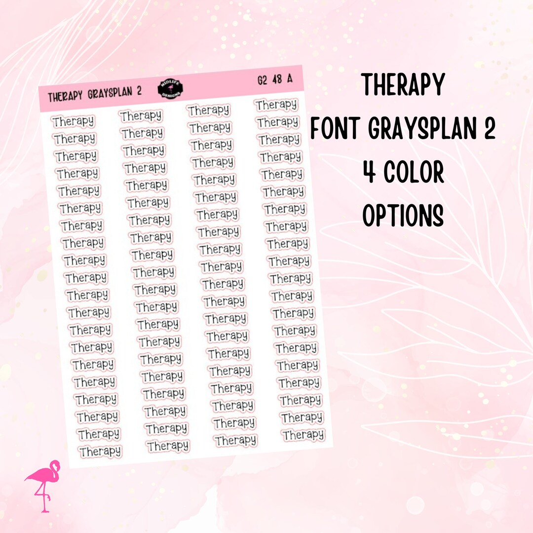 THERAPY SCRIPT STICKERS Therapy Schedule Stickers Color - Etsy