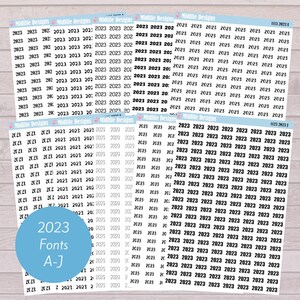 2023 Planner Stickers 2023 Script Stickers 2023 Stickers for - Etsy