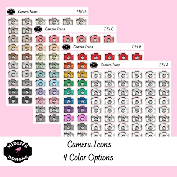 Camera Stickers - Etsy