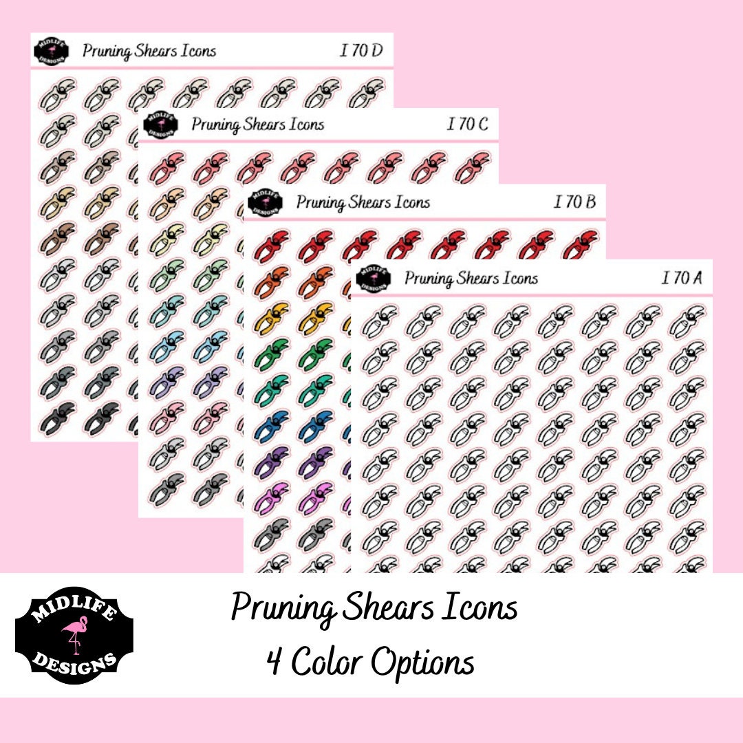 PRUNING SHEARS ICONS | Pruning Shears Icon Stickers, Planner Stickers ...