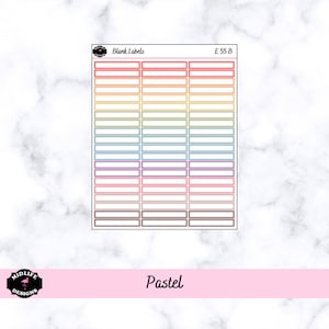 BLANK SKINNY LABEL Planner Stickers Blank Label Stickers, Personalized ...