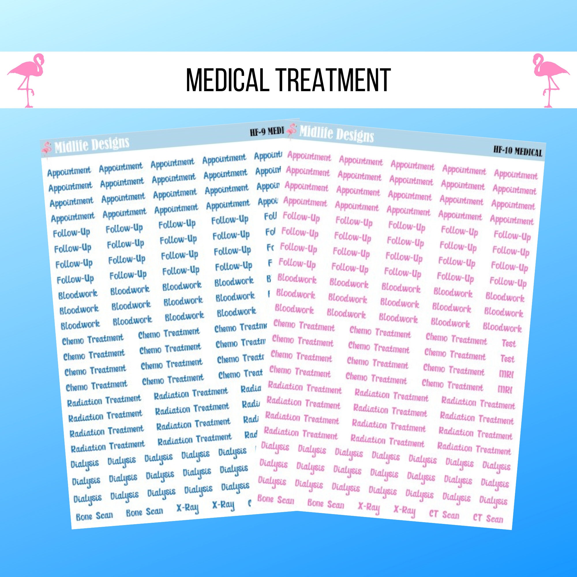 Cancer Treatment Stickers for Your Planner Helps You Keep - Etsy