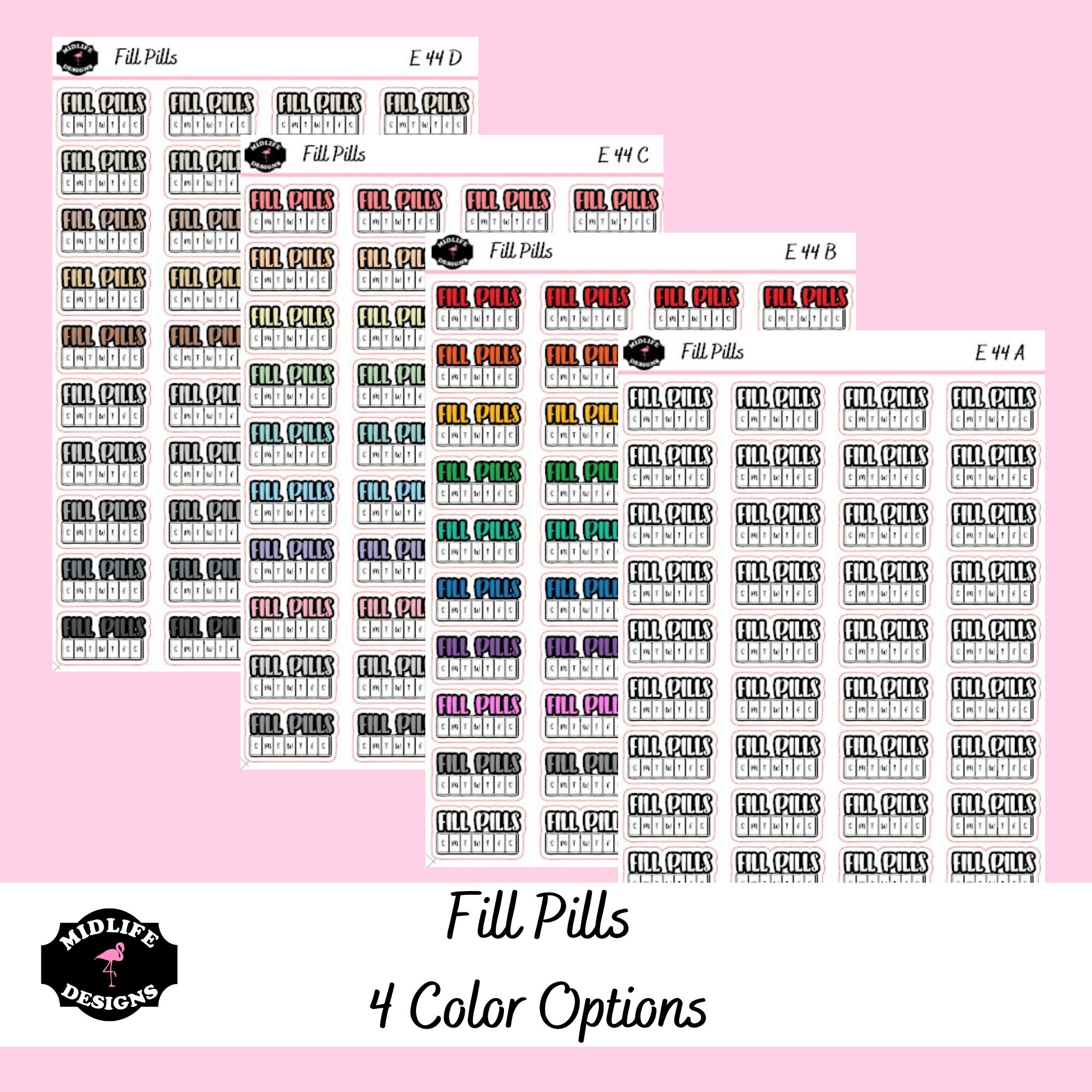 Color Chart For Pills