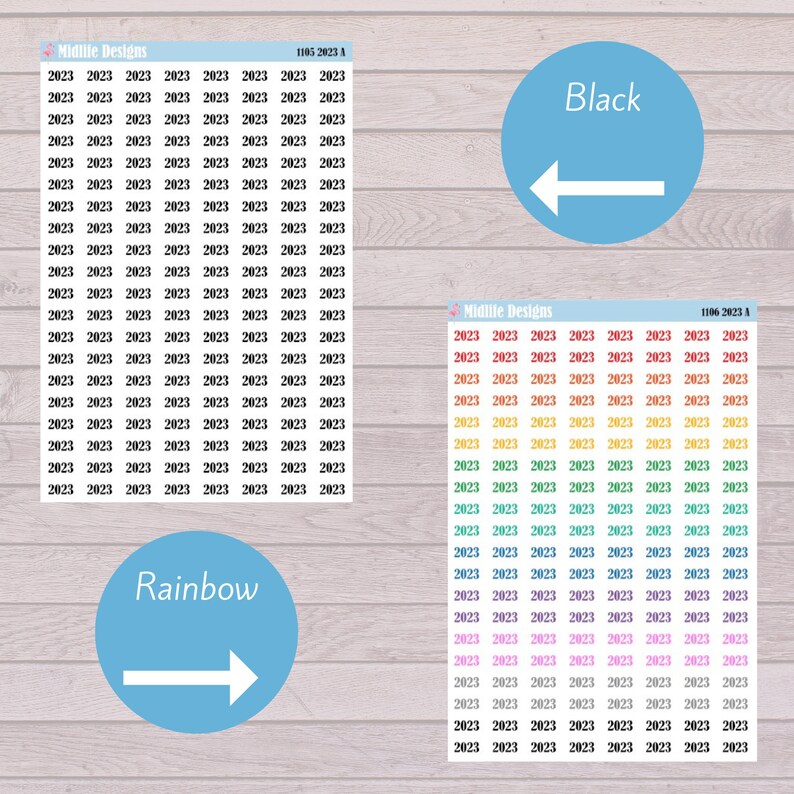 2023 Planner Stickers 2023 Script Stickers 2023 Stickers for - Etsy