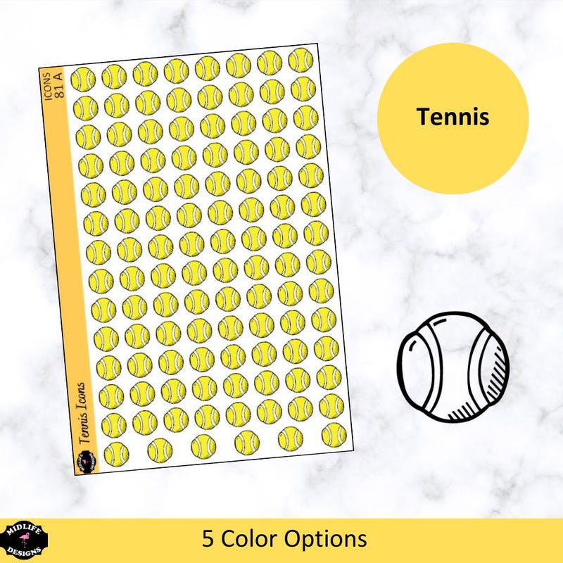Tennis Stickers - Etsy