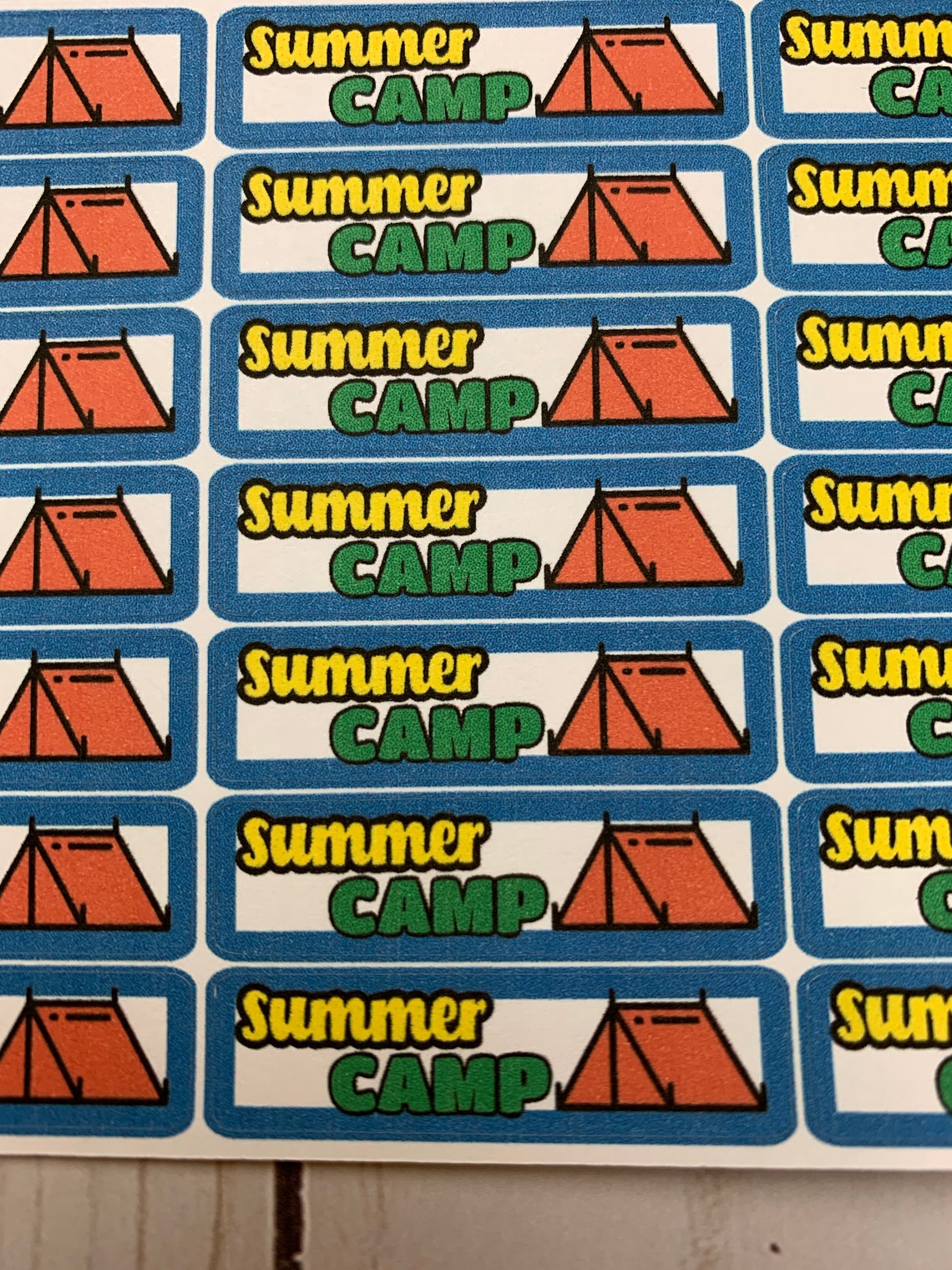 Summer camp planner stickers summer camp stickers kids camp | Etsy