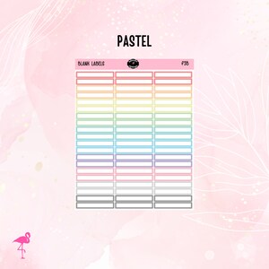 BLANK SKINNY LABEL Planner Stickers Blank Label Stickers, Personalized ...