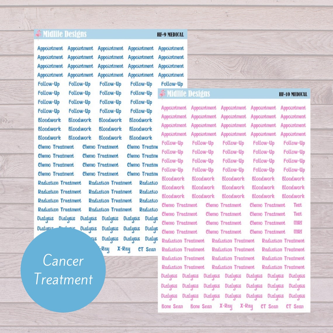 Cancer Treatment Stickers for Your Planner Helps You Keep - Etsy