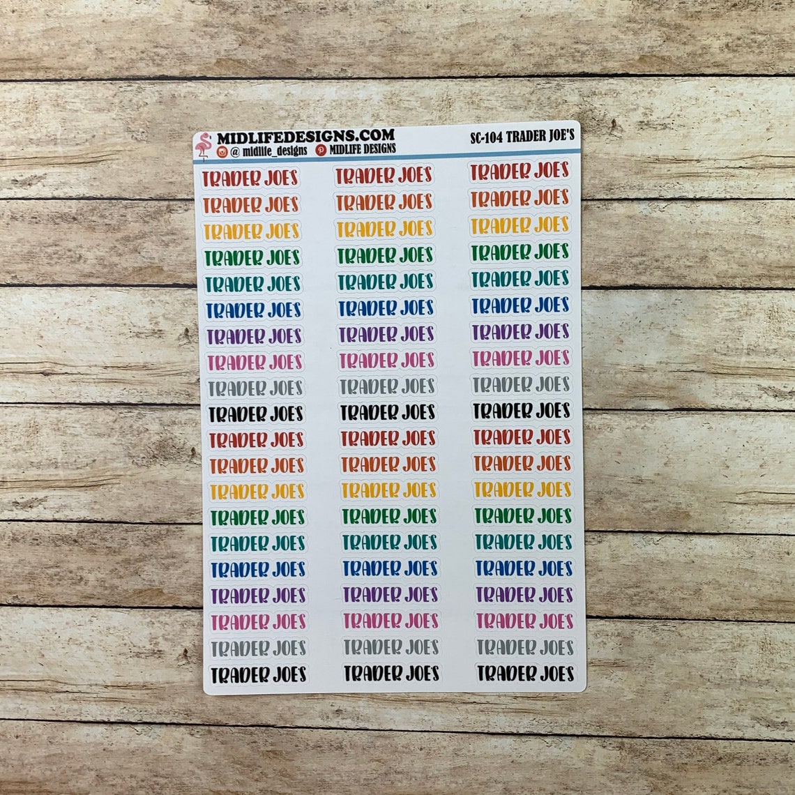 Aldi planner stickers Aldi grocery stickers Aldi shopping | Etsy