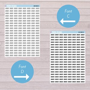 2023 Planner Stickers, 2023 Script Stickers, 2023 Stickers for Dating ...