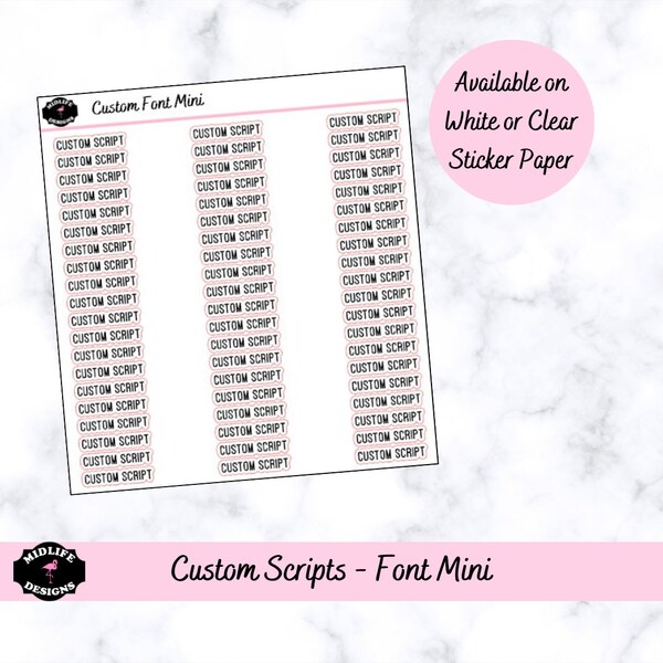 Custom Mini Stickers - Etsy