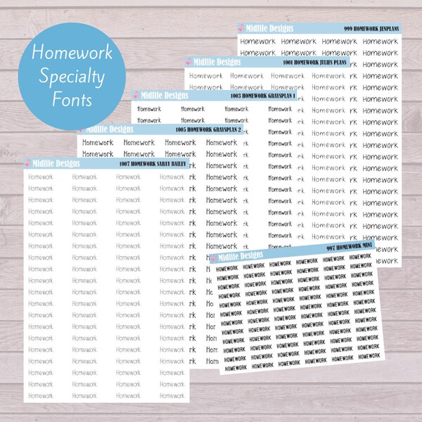 Homework Planner - Etsy