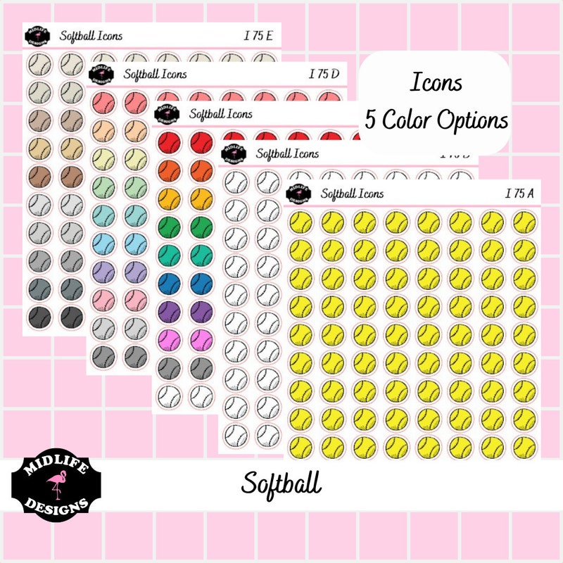 Softball Sticker - Etsy