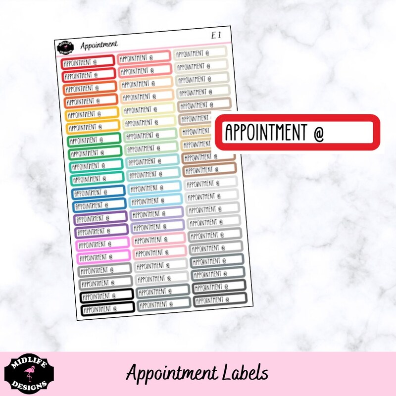 Planner Labels - Etsy