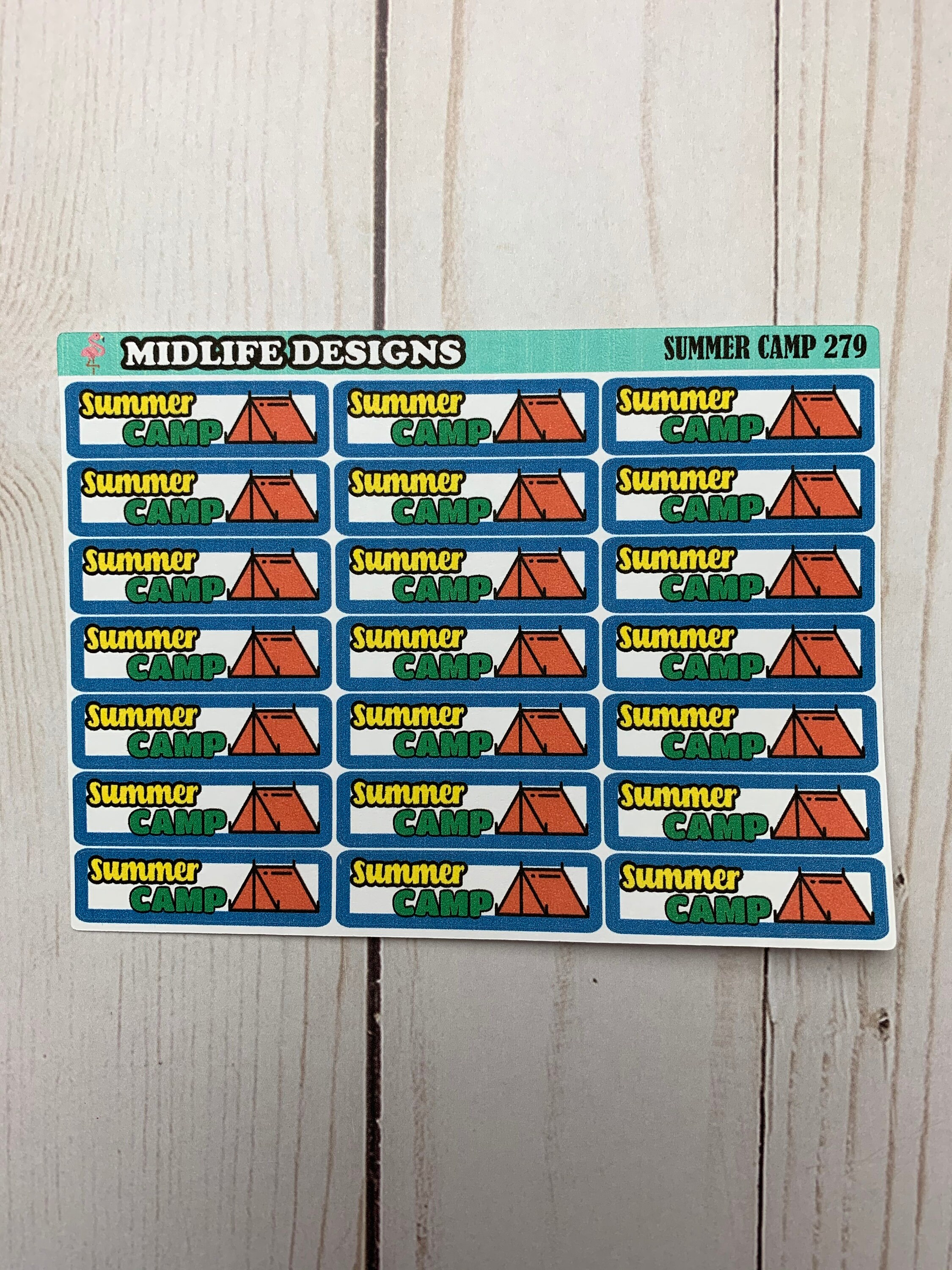 Summer camp planner stickers summer camp stickers kids camp | Etsy