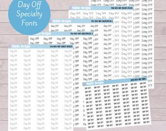 77 Day off Planner Stickers Day off Erin Condren Life Planner - Etsy