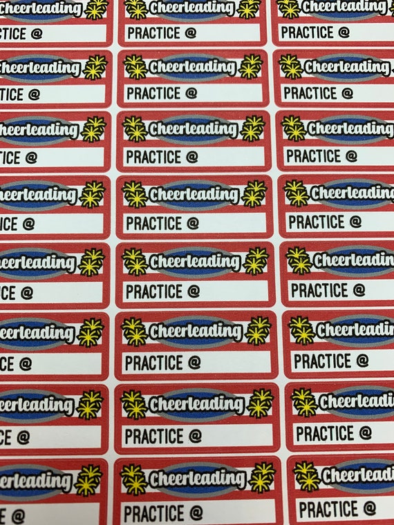 Paper & Party Supplies Cheer Practice Stickers Cheerleading Stickers ...