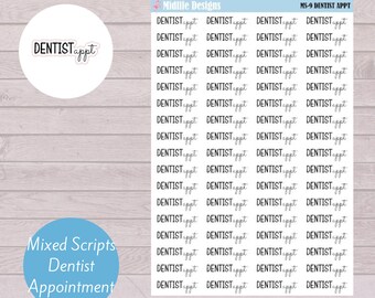 Self Care Inspiration Mixed Script Stickers B038 - Etsy