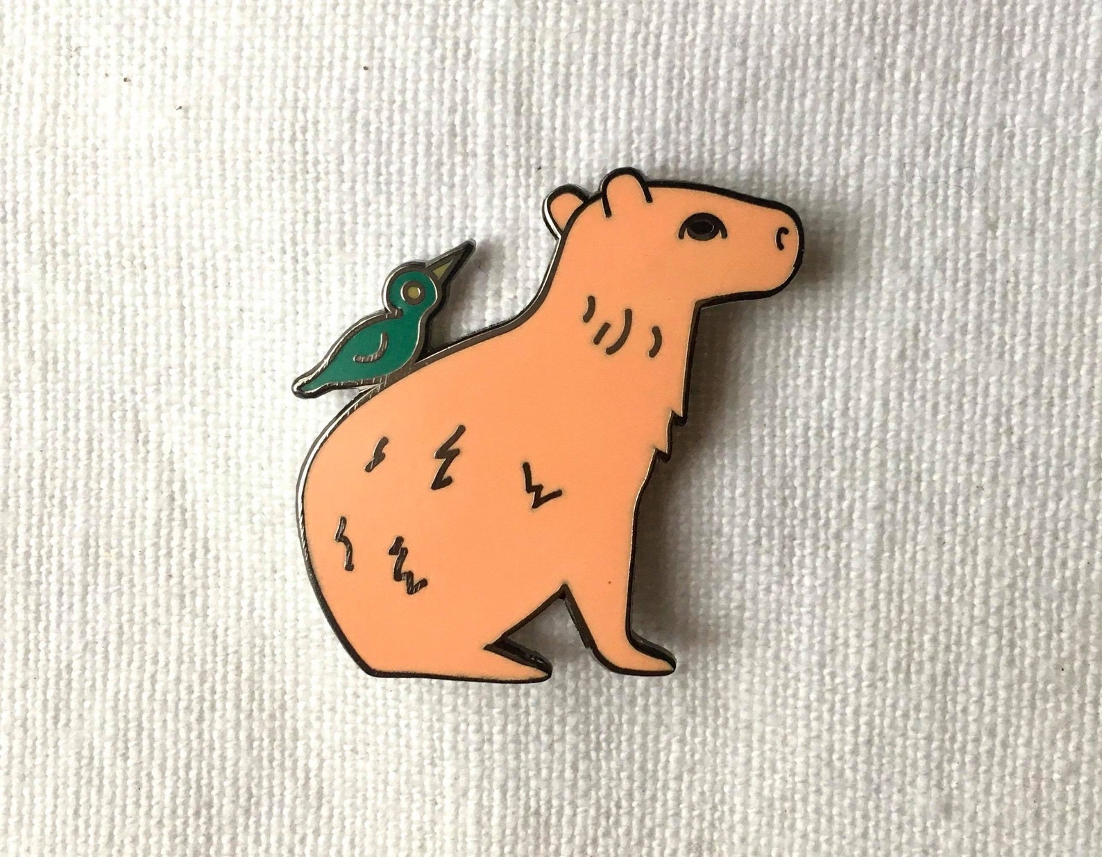 Capybara Enamel Pin - Etsy