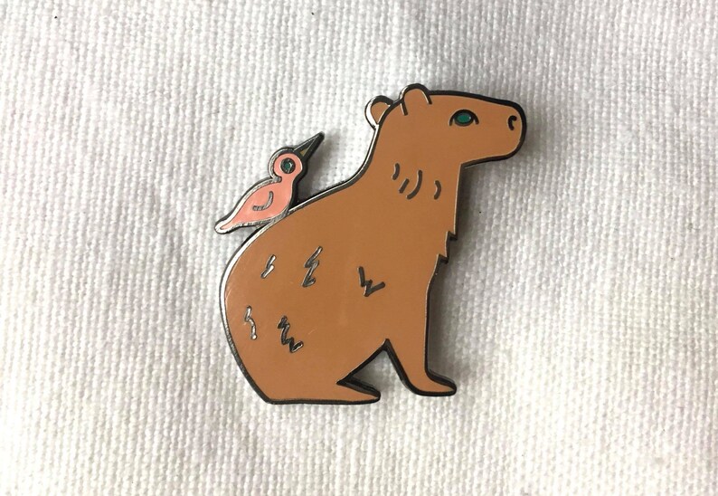Capybara Enamel Pin - Etsy