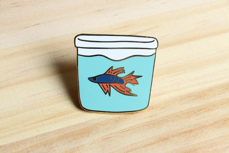 Betta Fish Enamel Pin | Etsy