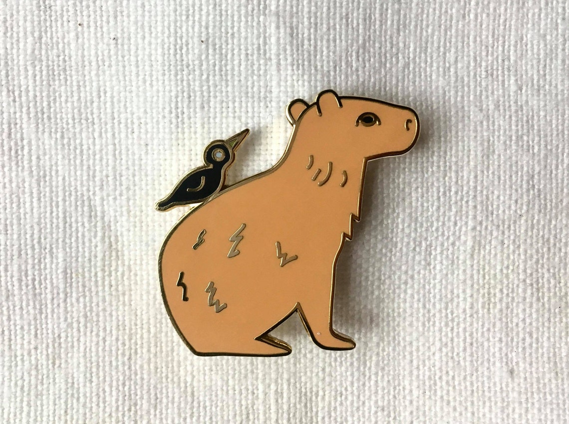 Capybara Enamel Pin - Etsy